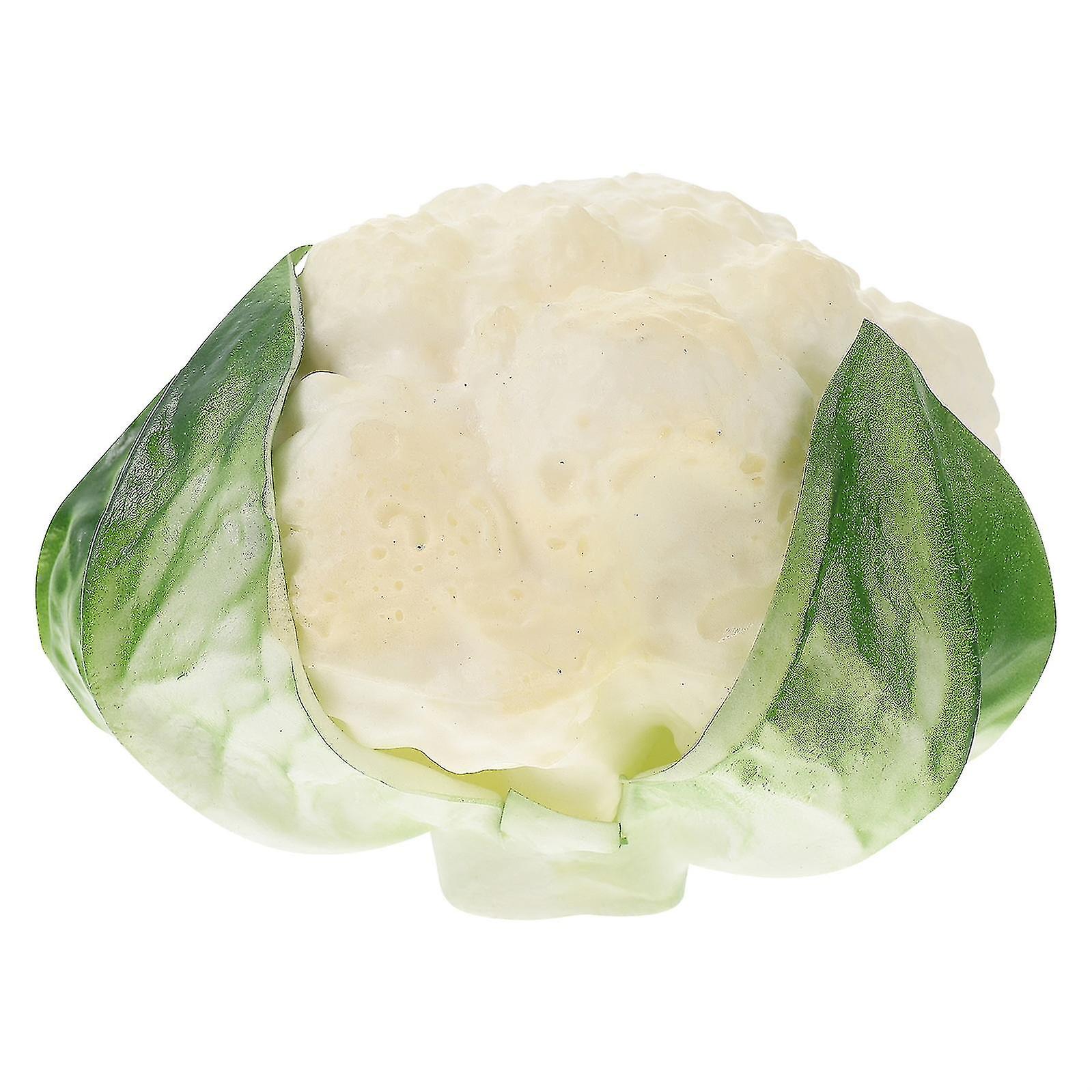 Artificial Cauliflower Ornament Realistic Vegetable Decoration Vivid ...