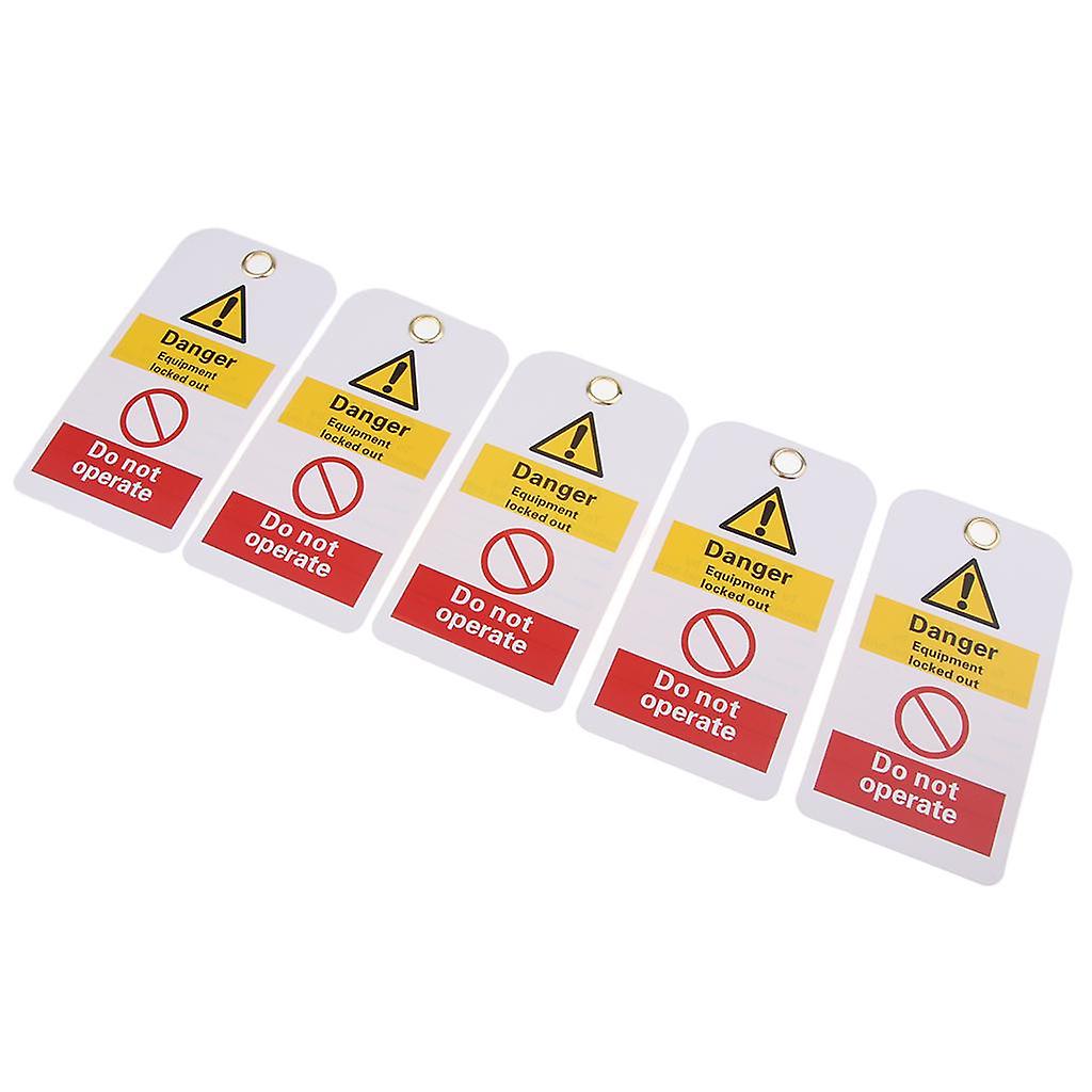 5PCS Security Key Lockout Tagout Tag Safety Name Marking Remark Card ...