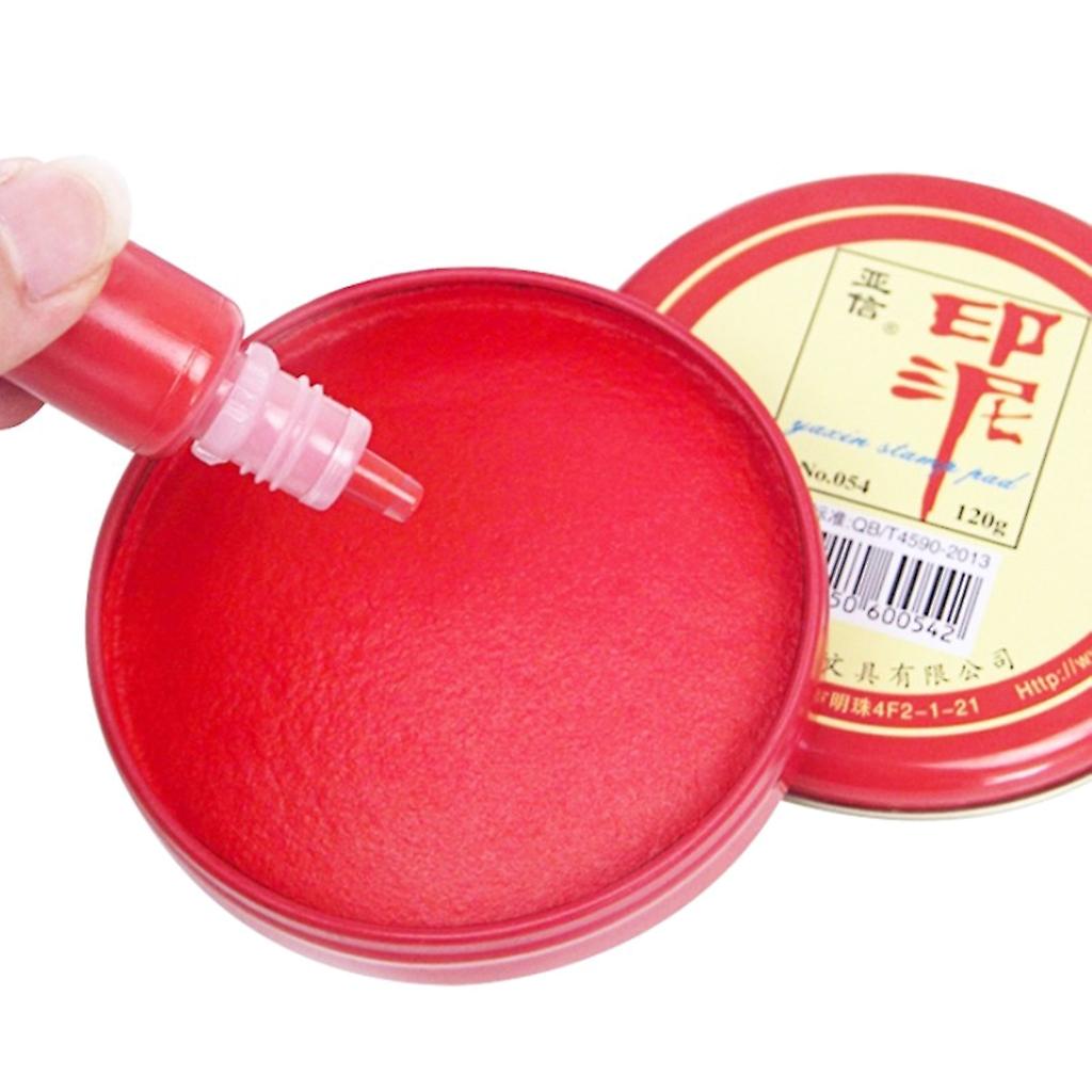 Red Stamp Ink Pad Red Ink-paste Quick-drying Red Stamp Pad Chinese ...