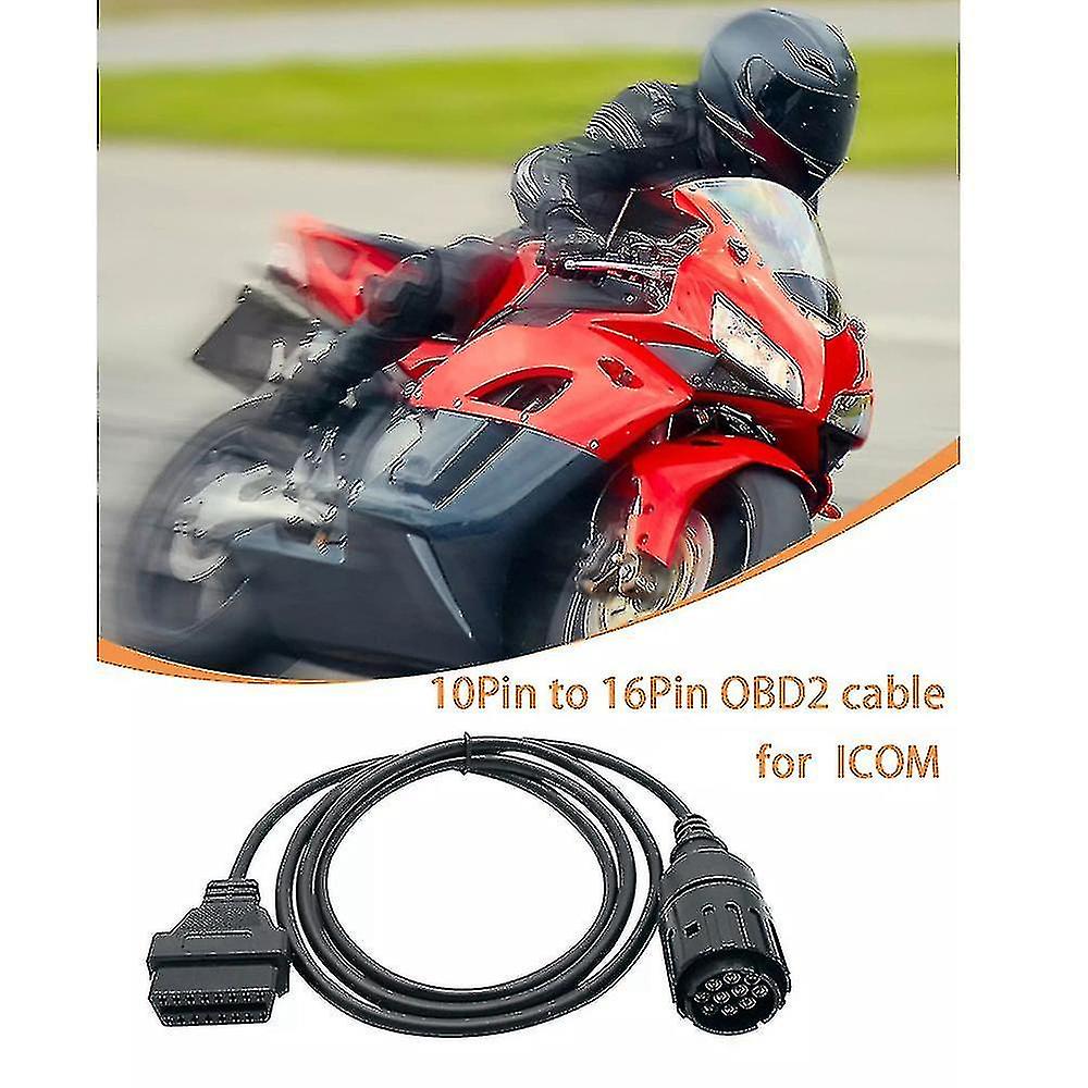 Motorcycles 10 Pin Adapter Icom-d Cable for - 10pin to 16pin Obd2 ...