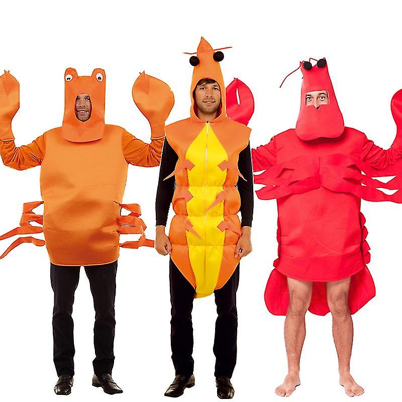 Shrimp Unisex Costume Unisex Crab Costume Adult Lobster Man Cosplay ...