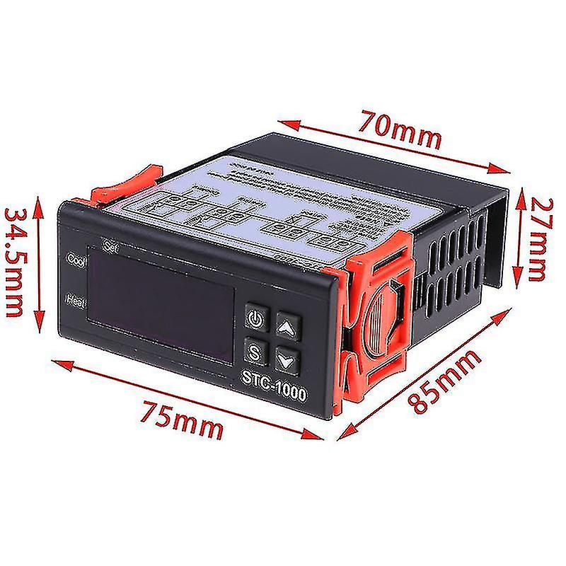 Digital 220v Stc-1000 Temperaturregulator Termostat Regulator+sensor | Voghion.com