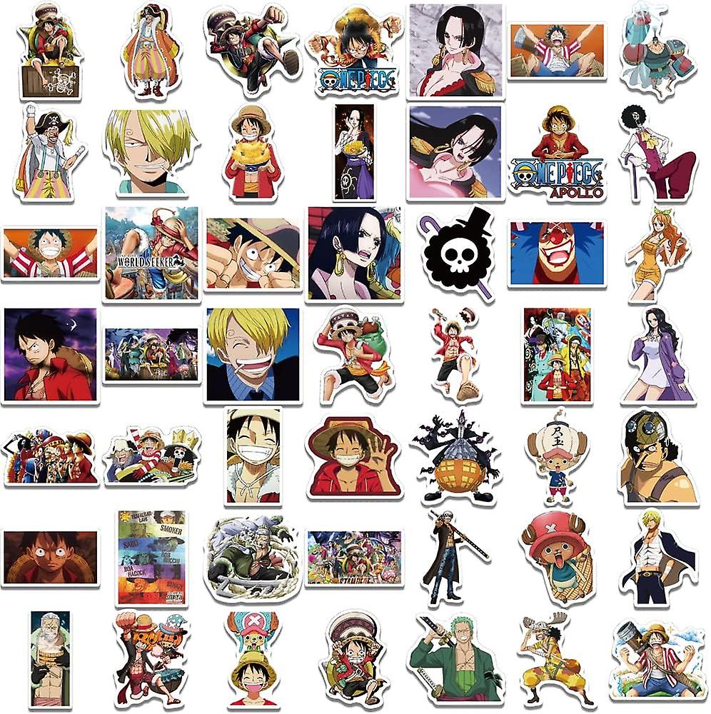 100pcs One Pcs Stickers Pack For Laptop,nami Zoro Ace Luffy Chopper One ...