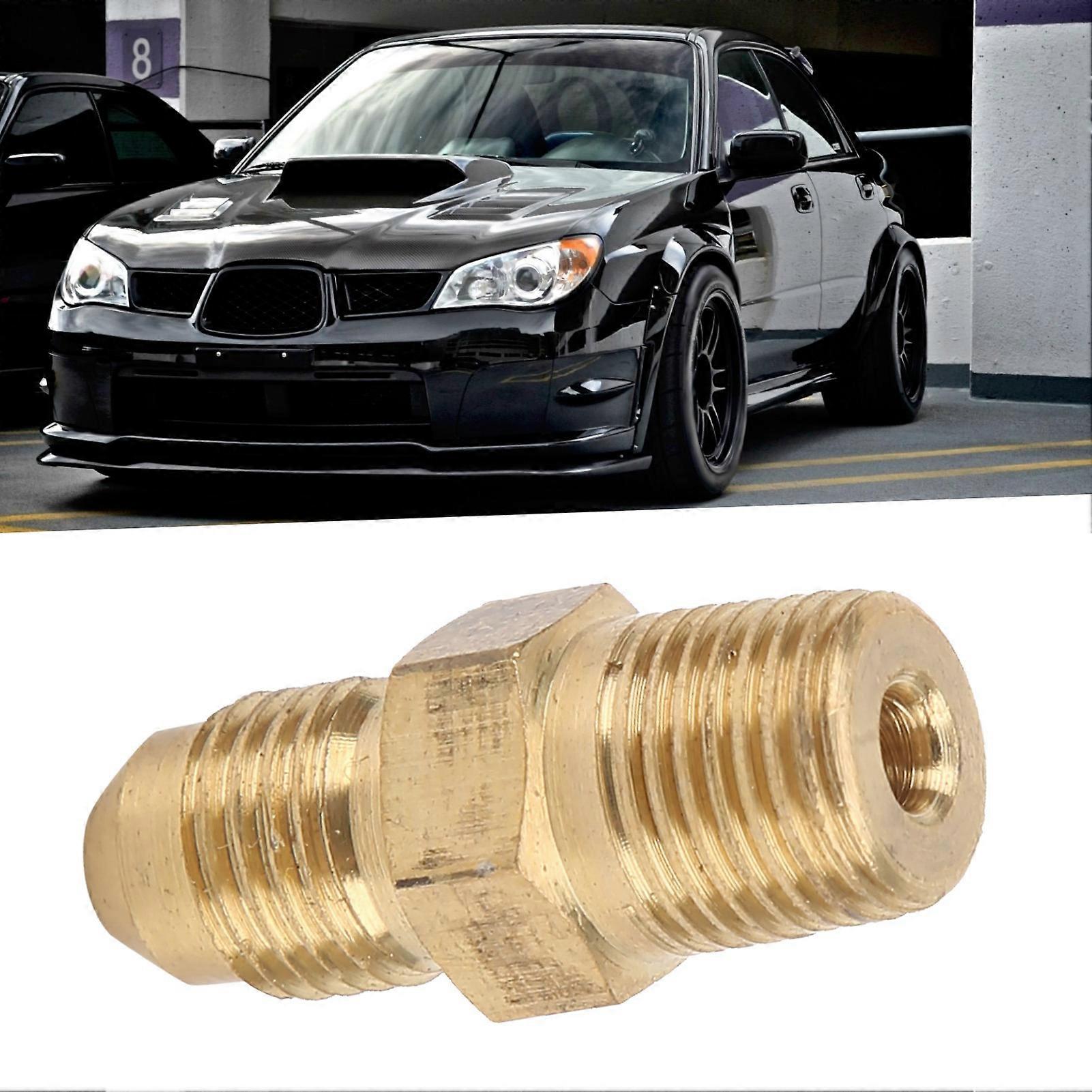 Straight Brass Fuel Line Hose Adapter -3 AN Male to 1/8in NPT Connector ...