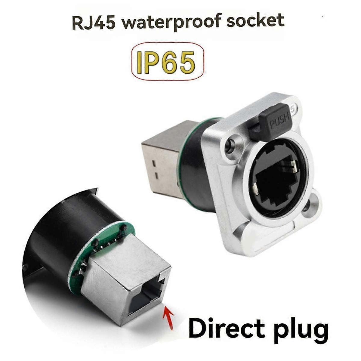 10PCS Ethernet Rj45 Chassis Socket NE8FDP Ethernet Pass Through ...