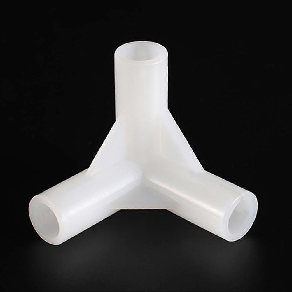 3-Way 8mm Tee Corner Fitting PE Plastic Right Angle Tee Corner ...