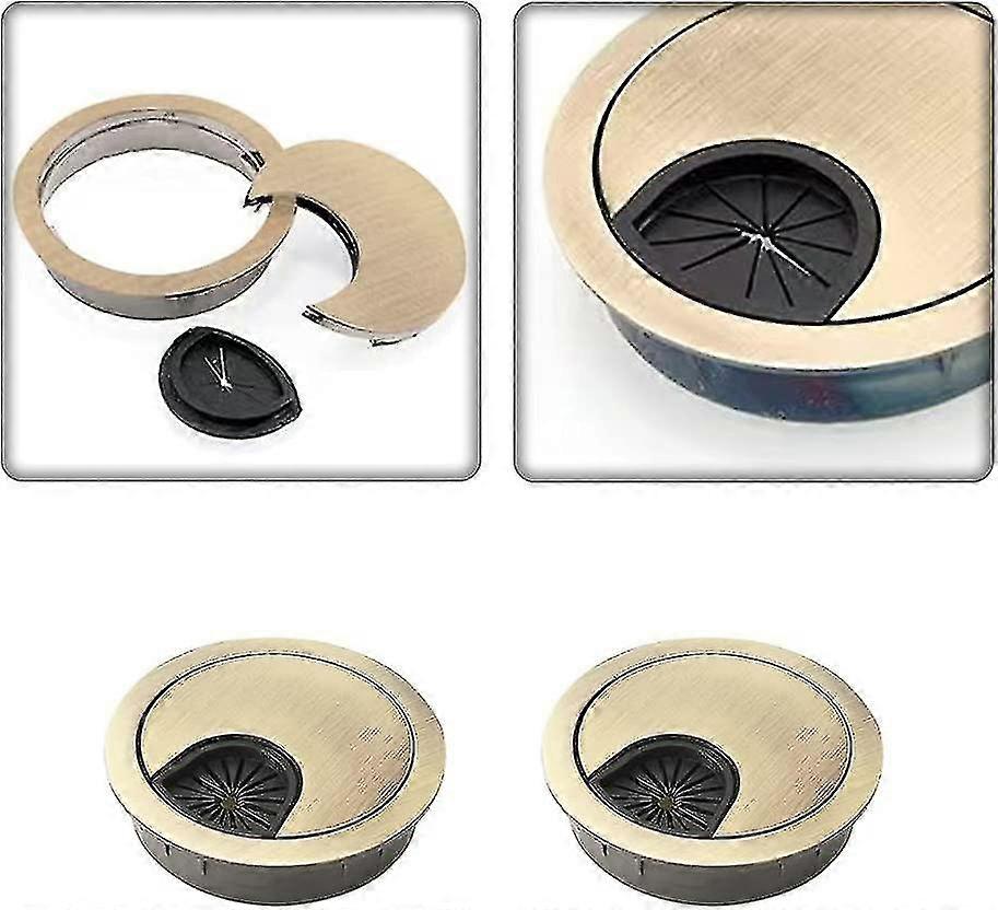 Computer Grommet Metal Cable Grommet Computer Desk Cable Hole Cover For ...