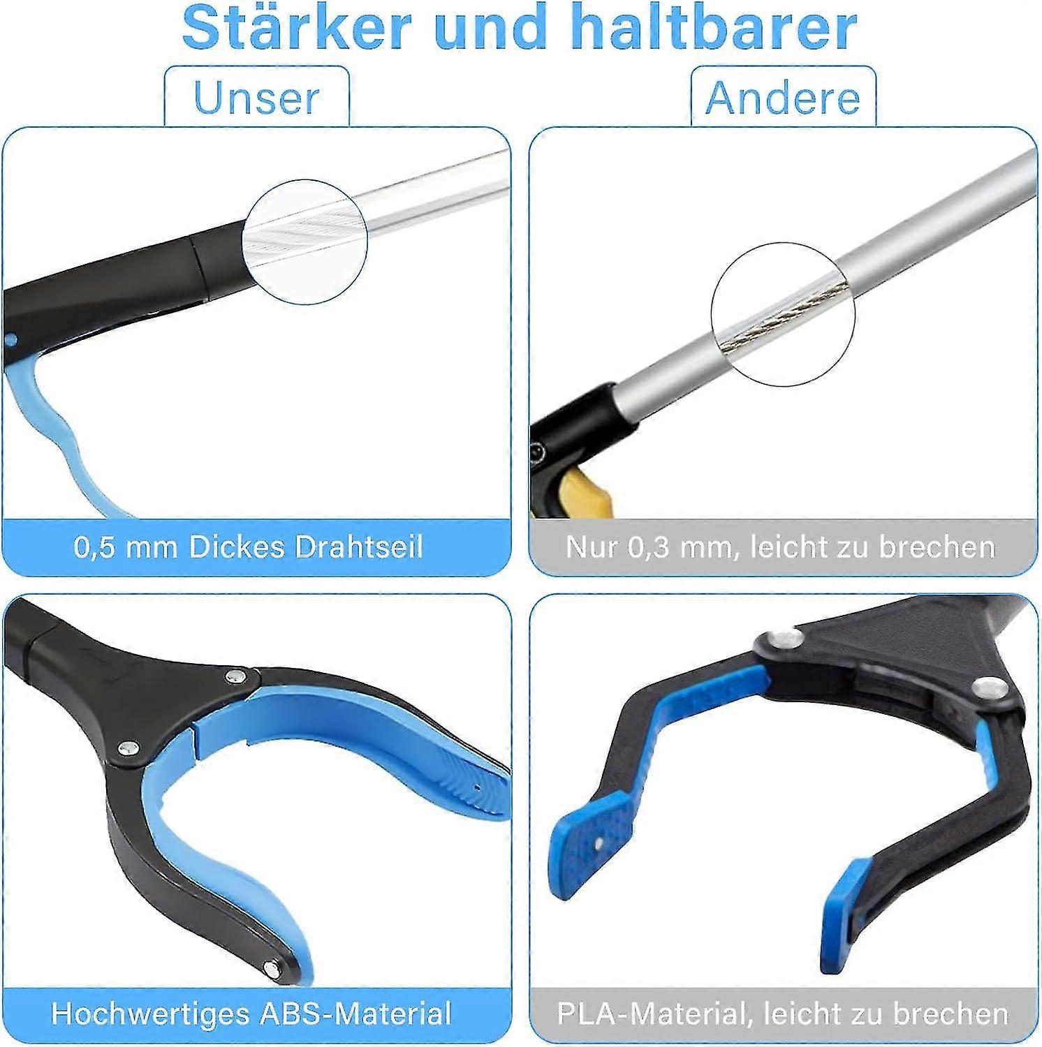 Object Picker 81cm, Telescopic Grabber With Magnetic Hook, Grabber For ...