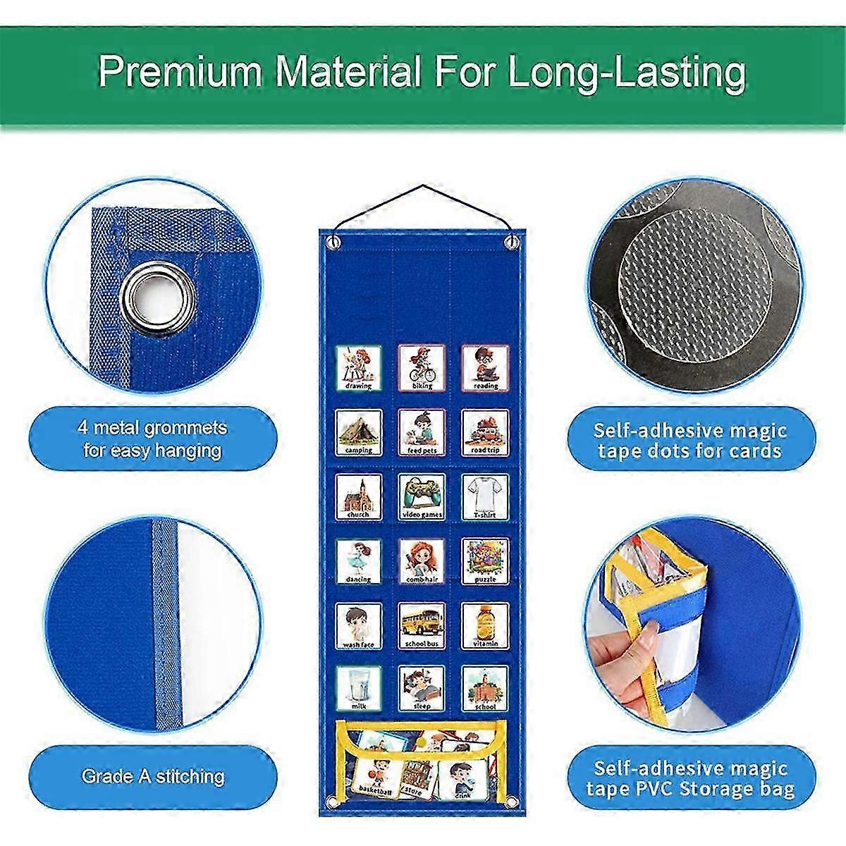 Visual Schedule For Kids Chore Chart, Daily Schedule Board Routine ...