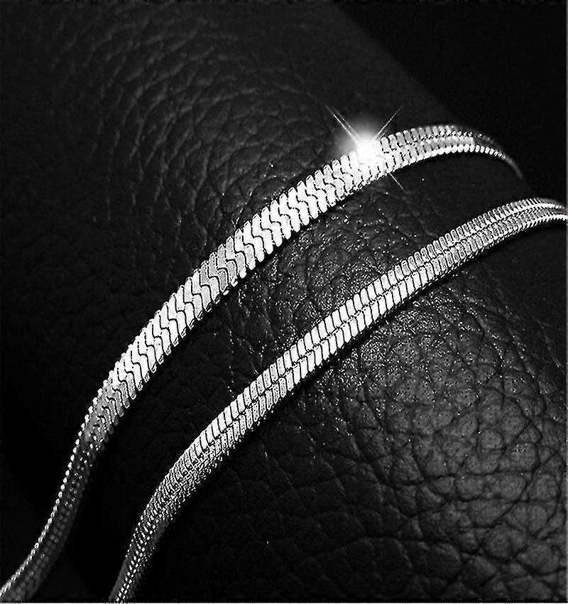 925 Silver Necklace 4mm Snake Chain - Sterling Silver Jewelry for Men ...