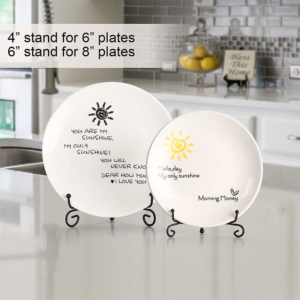 5 Pak jern display stativ, sort jern staffeli plade display fotoholder ...