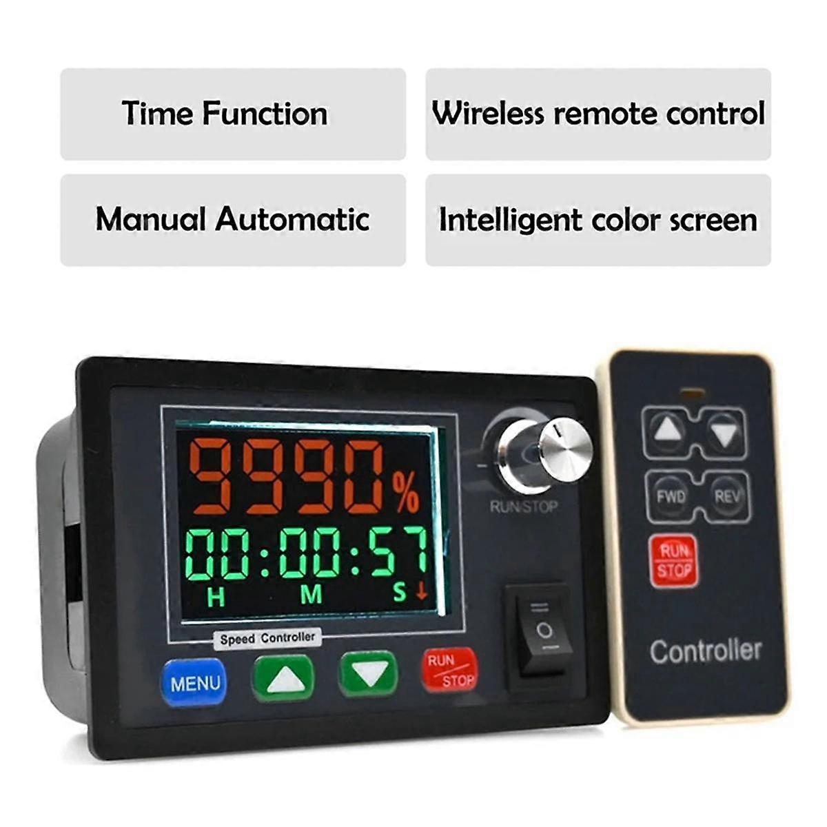 DC10-55V 40A PWM Motor Speed Controller Wireless Remote DC Brushed ...