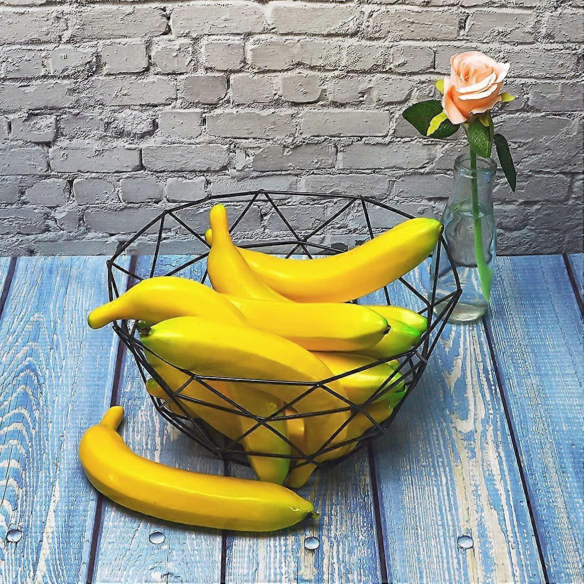 Artificial Yellow Bananas Lifelike Simulation Fake Fruit Home House ...