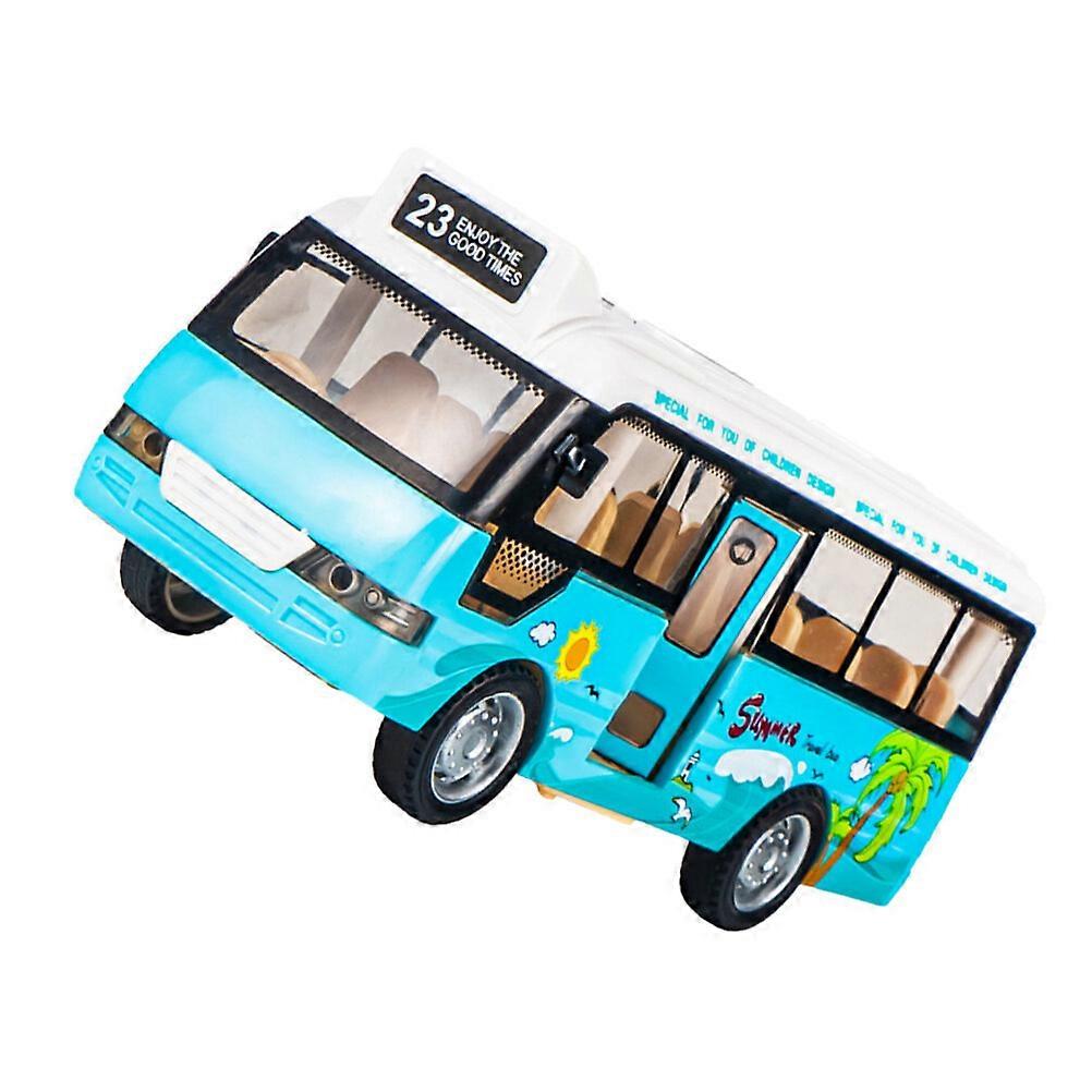 School Bus Model Toy Simulation Bus Toy Kids Bus Plaything with Light ...