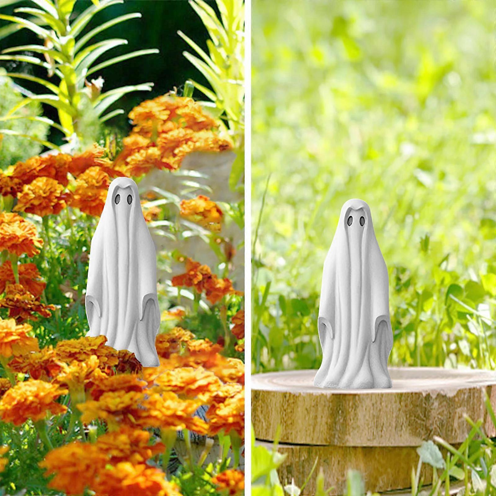 Small Scary Ghost Figurines Halloween Ghost Sculpture Statue Ornament ...