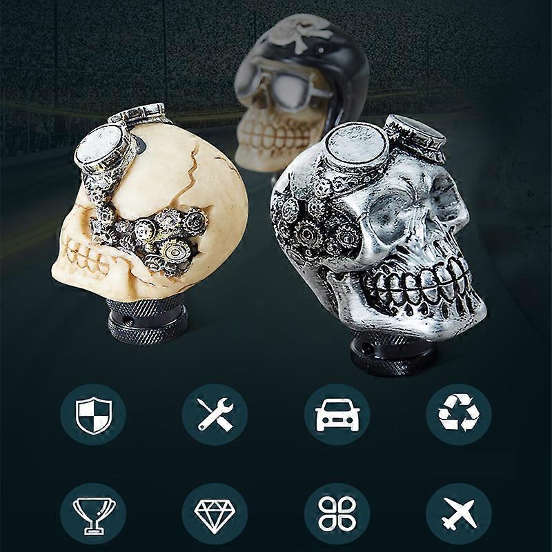 Personality Modification Car Gear Shift Knobs Skull Head Gear Manual Transmission Gear Shift ...