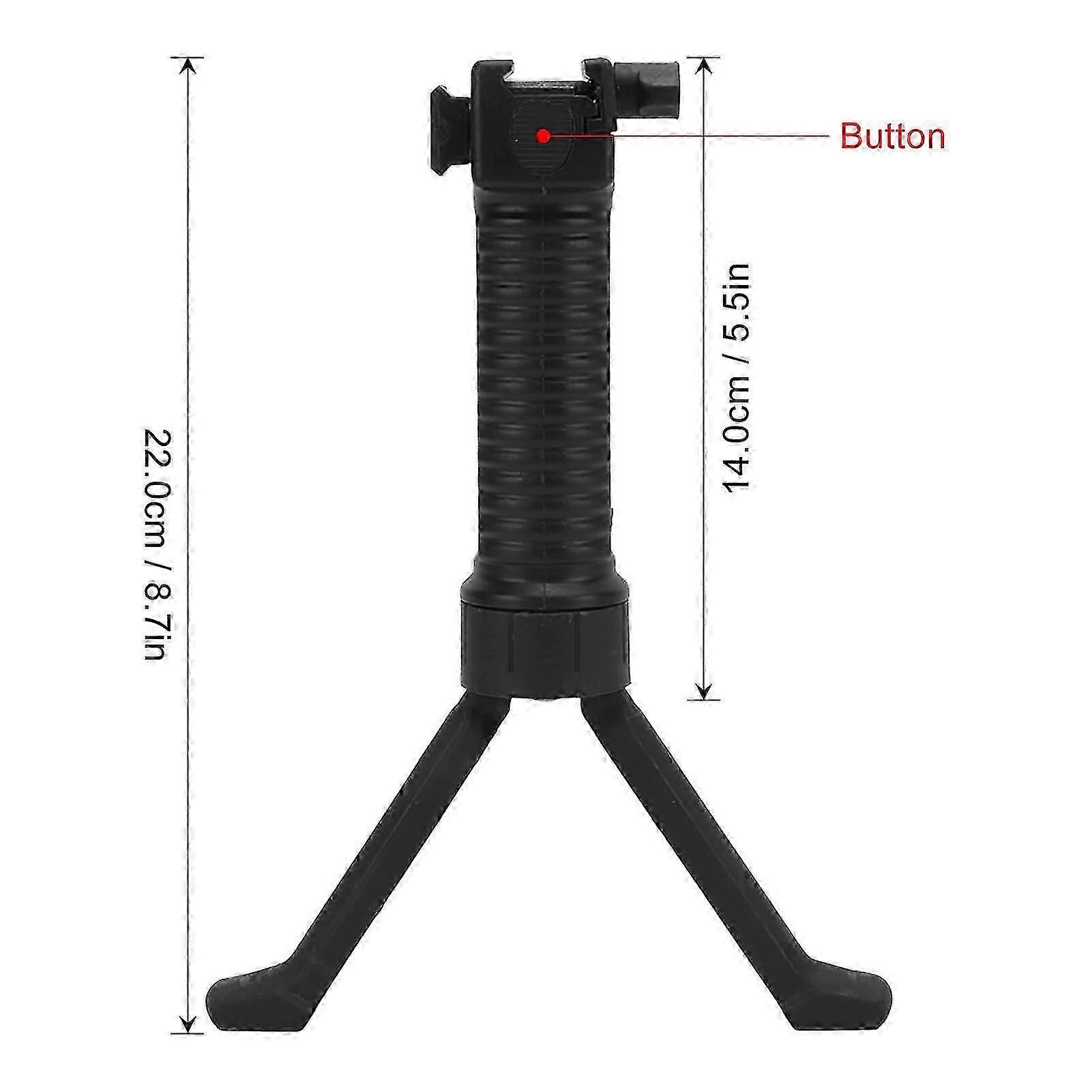 Retractable ABS Rail Mount Bipod for Shooting Hunting Outdoors | Fruugo UK
