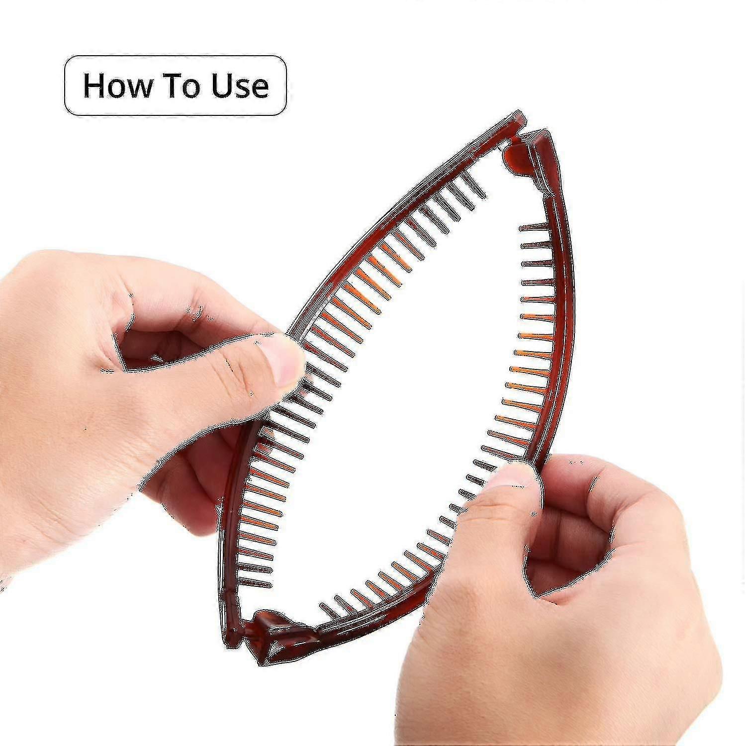 6pack Open Combs Banana Combs Banana Clips Grip Combs Fish Hair - q34 ...