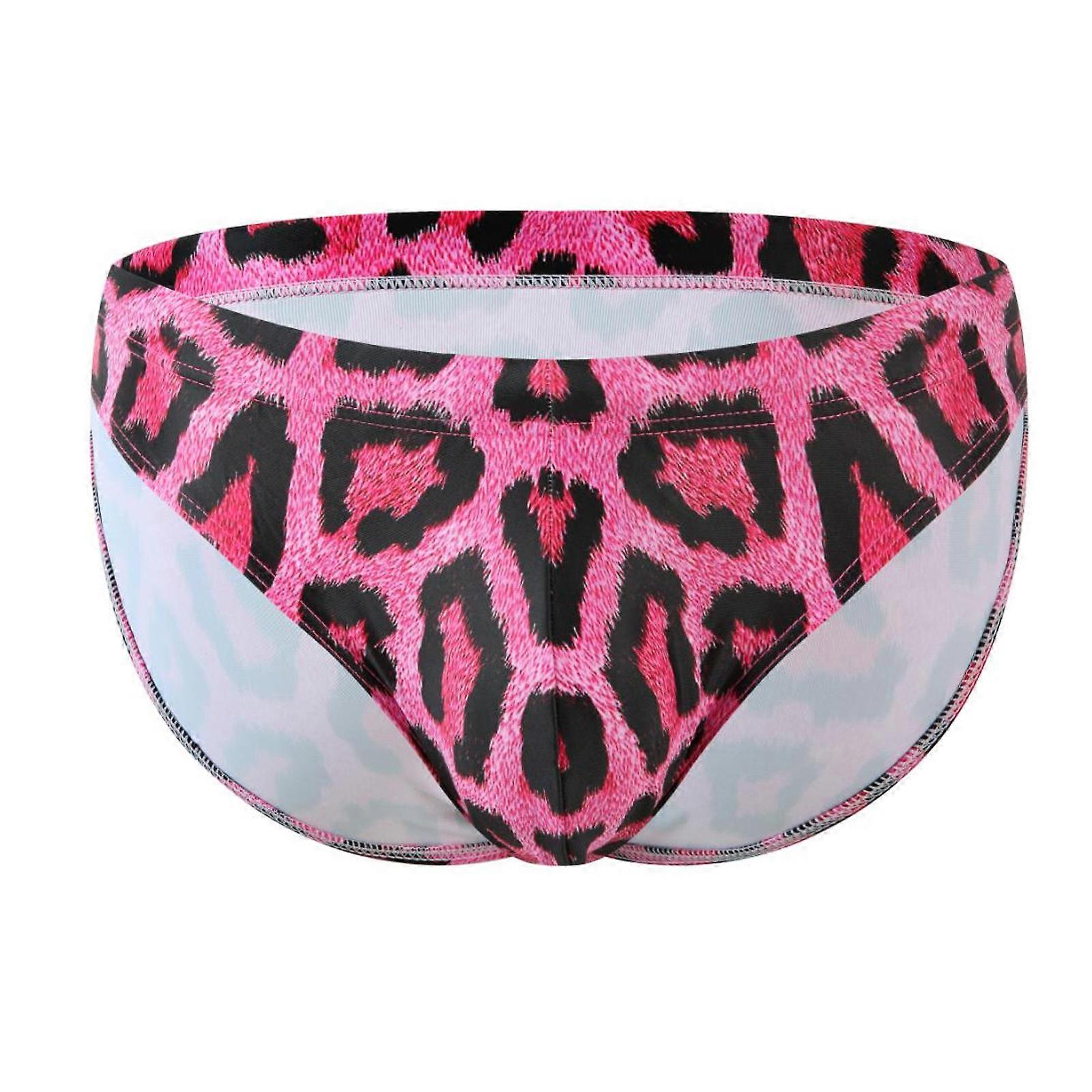 Men Swim Briefs Leopards Print Swimming Briefs Low Rise Swim Briefs ...