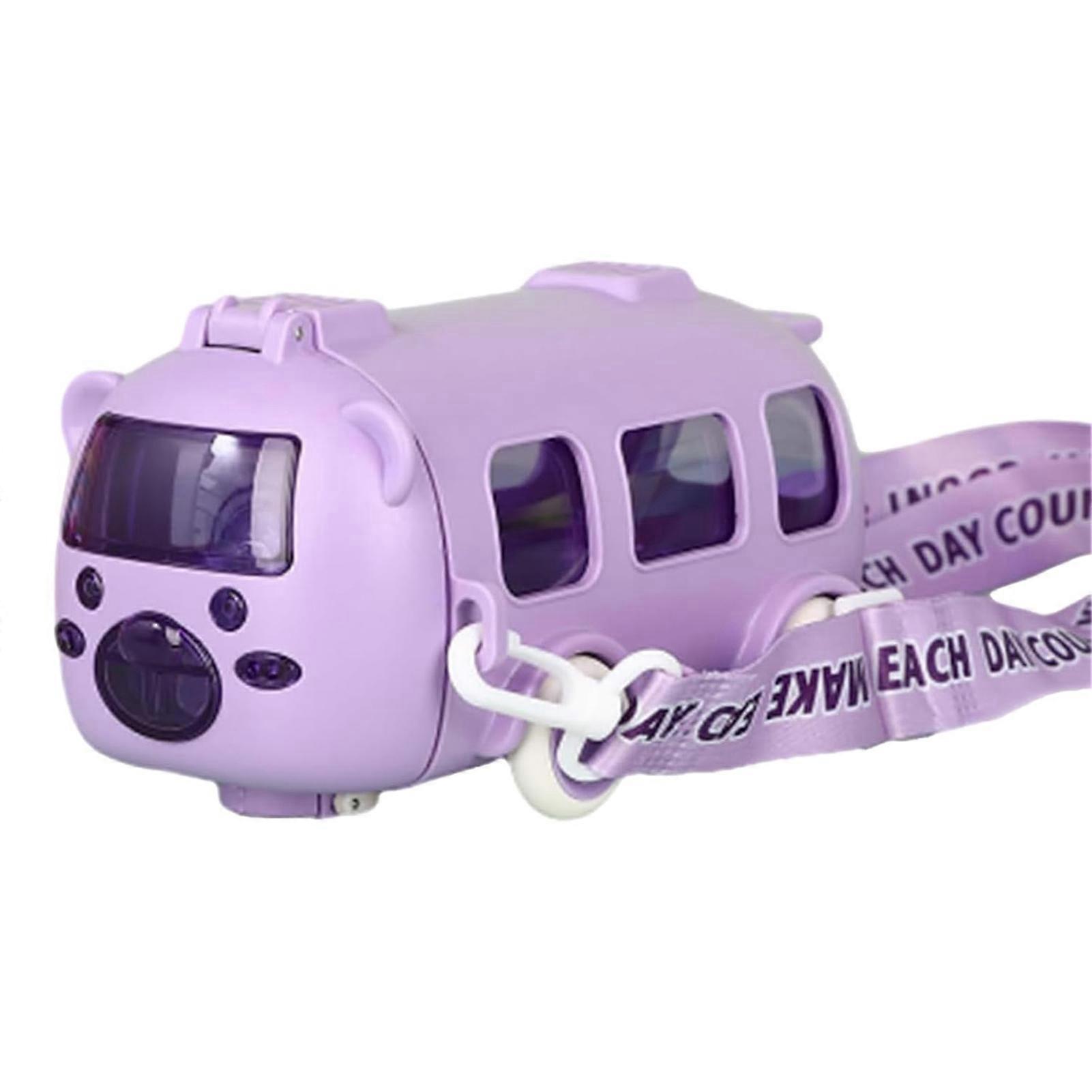 Children's Bus Shaped Water Cup, 500ml Leakproof Drinking Water Bottle ...