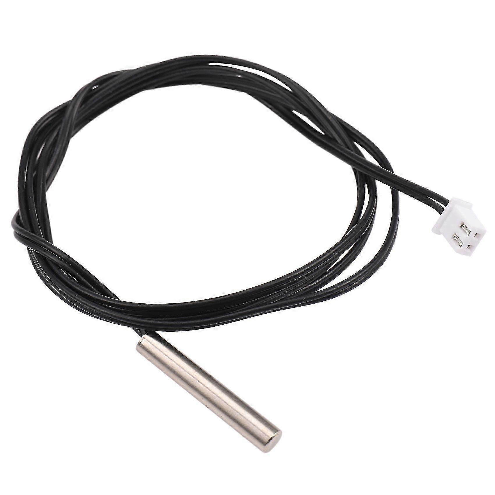 5pcs 1 Meter Waterproof Temperature Sensor Probe, Stainless Steel 10k 3950 NTC Thermistor Probe ...