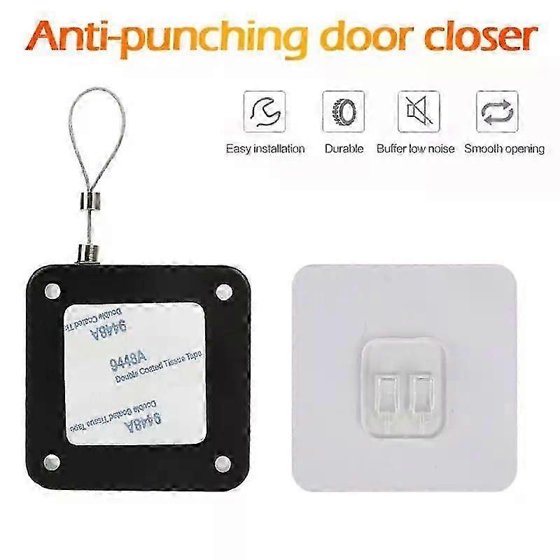 Door Closer Automatic Sliding Mesh Closing Sliding Punch-free Automatic ...