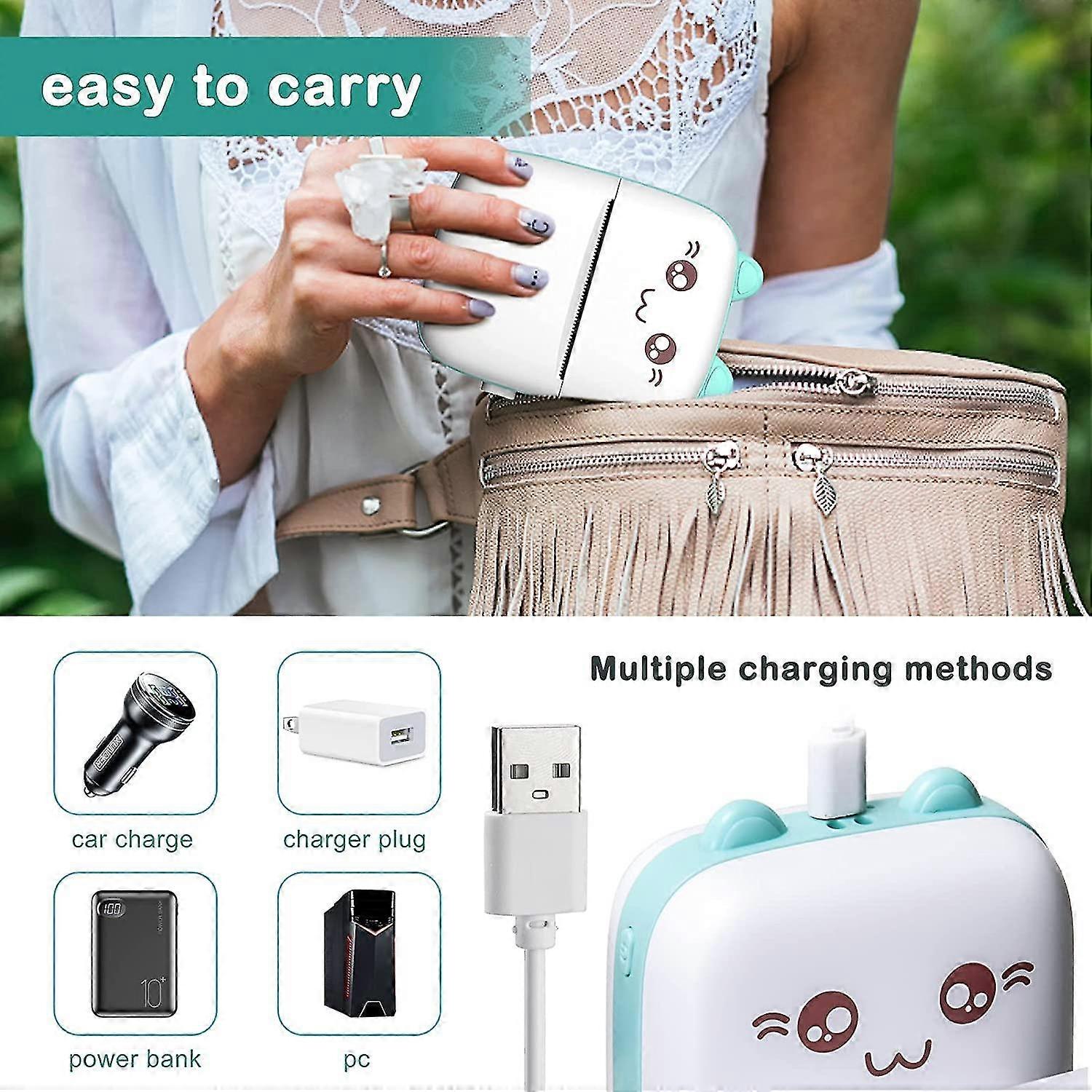 2025 Mini Printer Multifunction Portable Thermal Printer Bluetooth ...