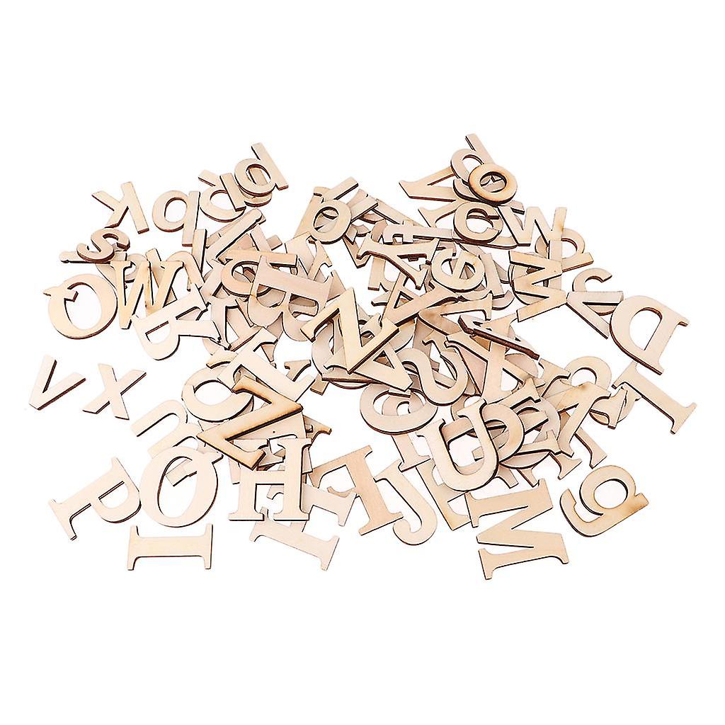 52 Pieces A-z Wooden Capital Letters Wood Lower Case Letters ...