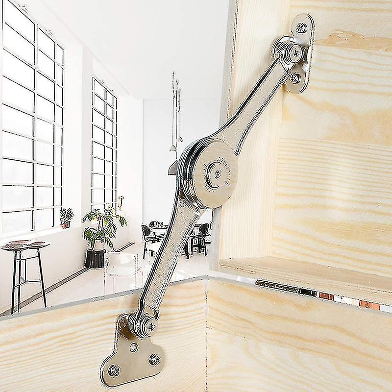 2pcs Heavy Duty Lid Support Hinges Soft Close Folding Lid Stay Hinge ...