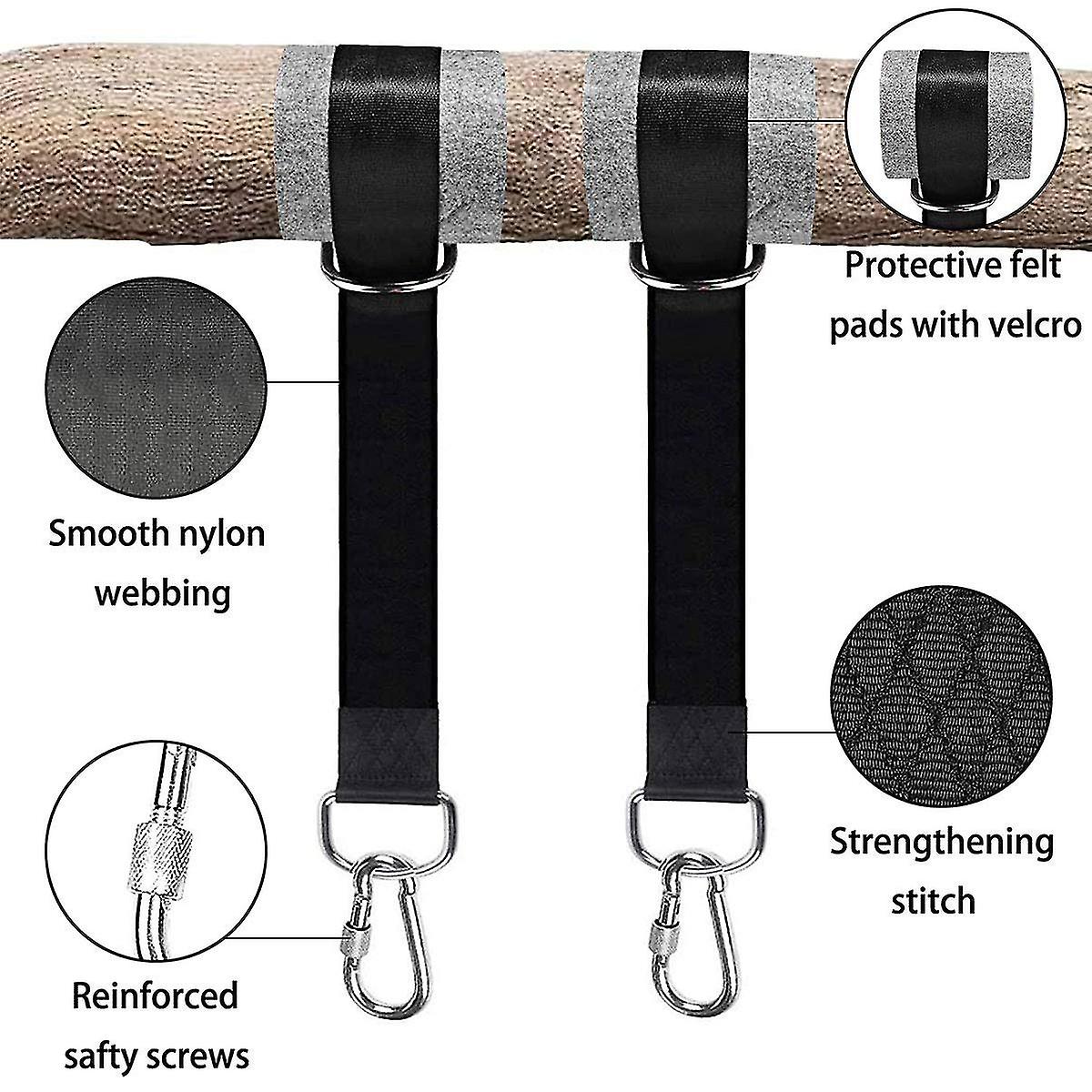 Tree Swing Hanging Straps Kit,outdoor 5ft Swing Straps,fast Easy Way To ...