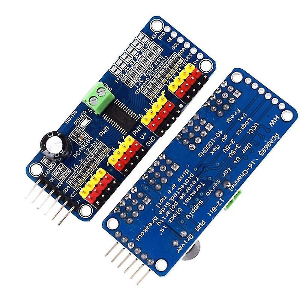 Pca9685 16 Channel 12-bit Pwm Servo Motor Driver I2c Module For Or ...
