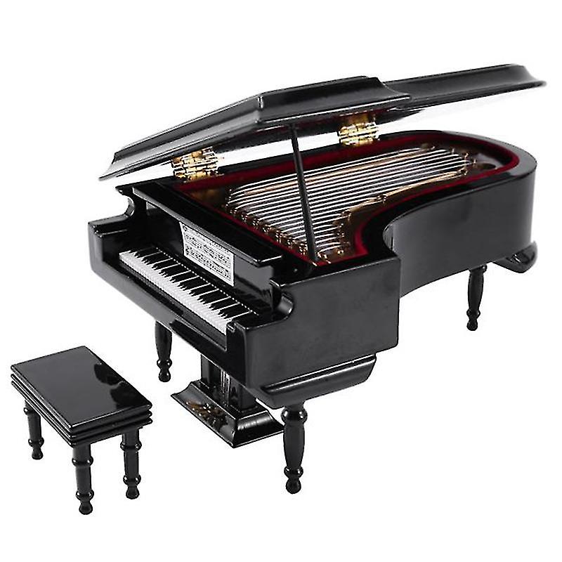 Miniature Grand Piano Model Kit Musical Instrument with Chair,for Home ...