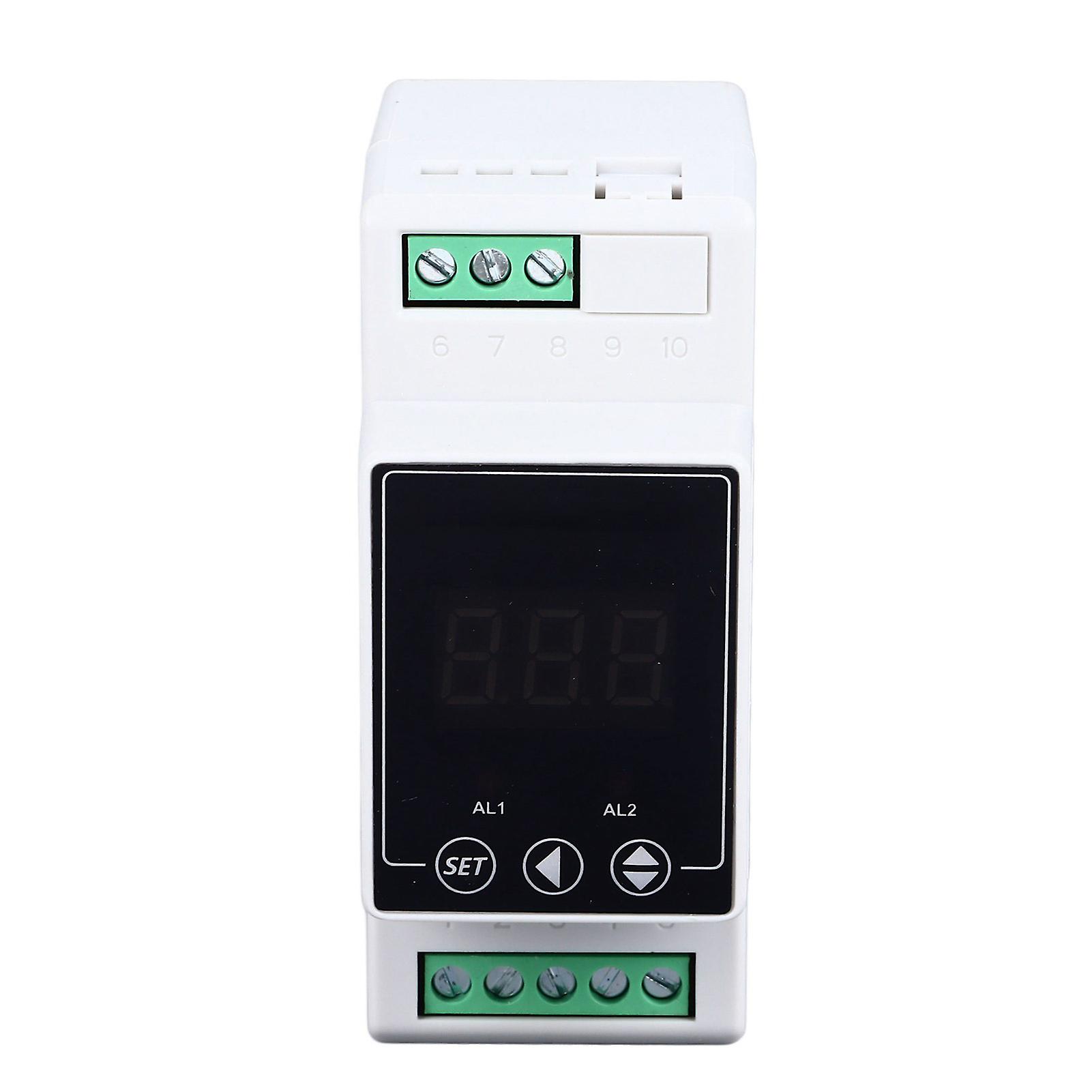 Digital Thermostat Guide Rail Temperature Controller with 2 Relays, 2 ...
