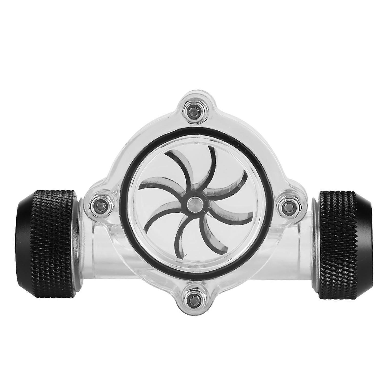 G1/4" Thread Port Female to Female Flow Meter Indicator for PC Water ...