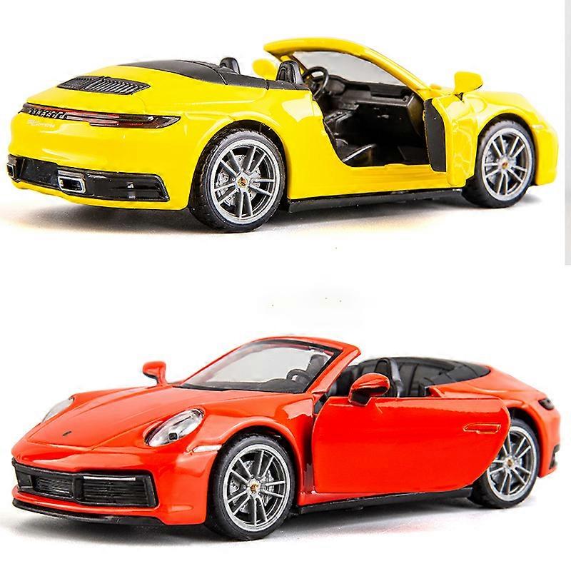 1:32 911 Carrera Alloy Cast Toy Car Model Sound and Light Pull Back ...