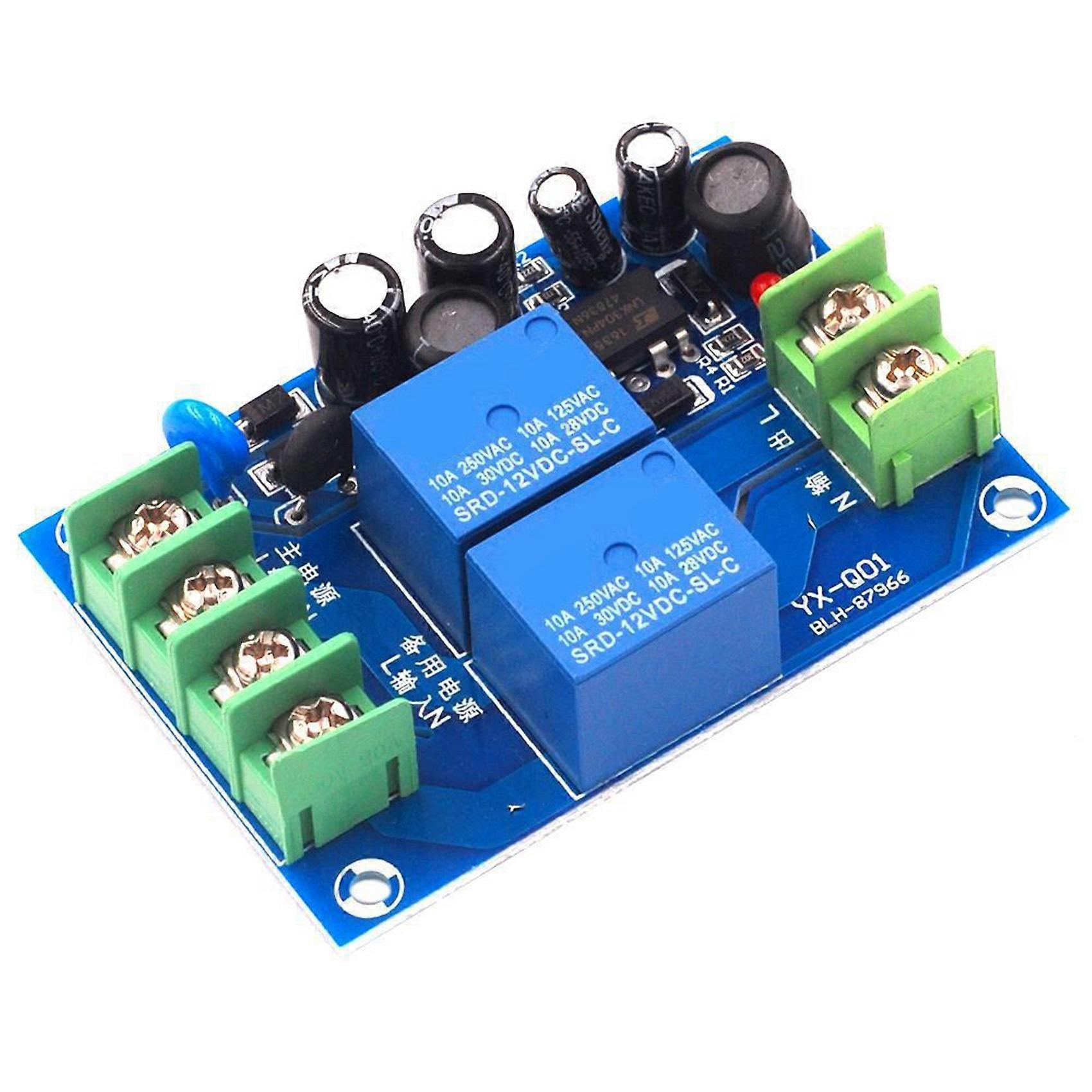 220V 2 Way Power Automatic Switcher 10A Dual Power Supply 2 in 1 Out ...