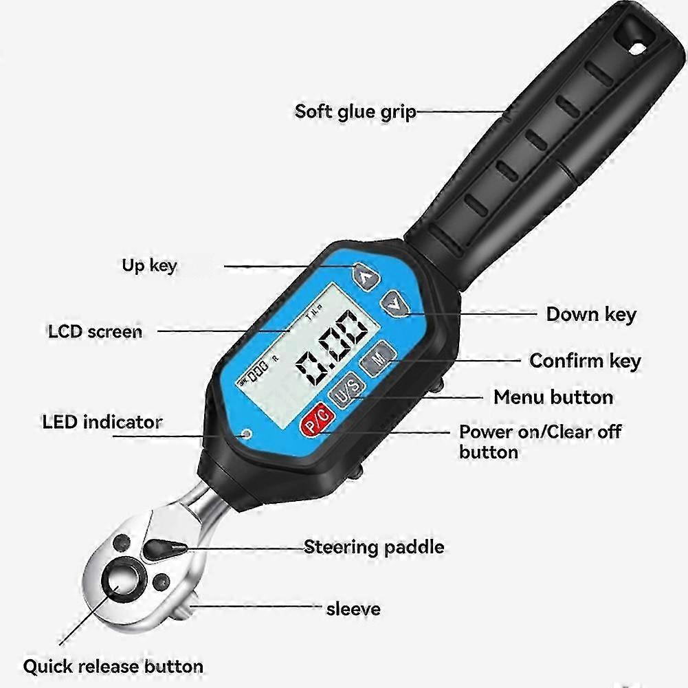 Professional Adjustable Preset MINI Digital Torque Wrench Bicycle Car Repair Tool Torque Spanner ...