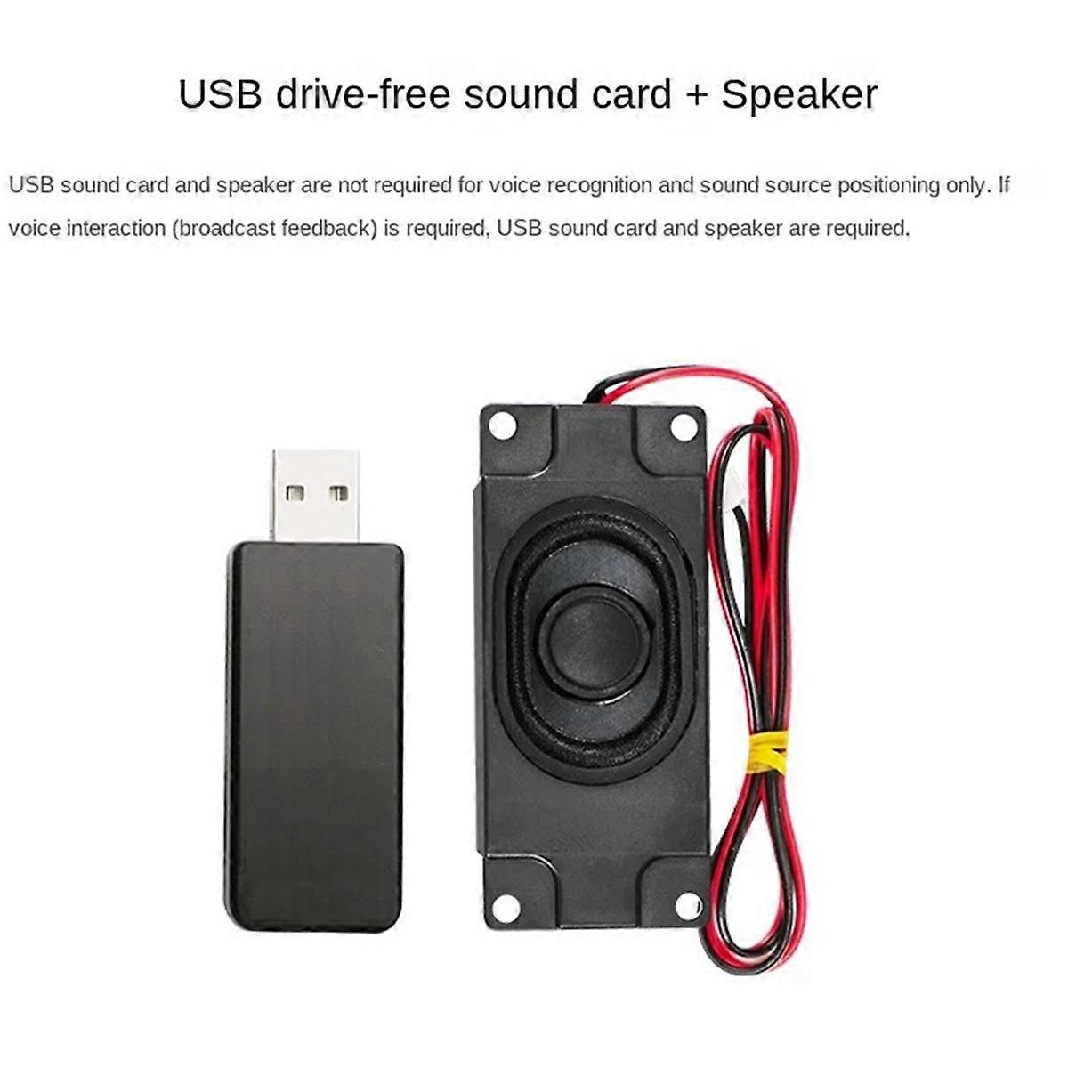 Far-Field Microphone Ring Array Module ROS 6-Microphone Voice Board 6 ...