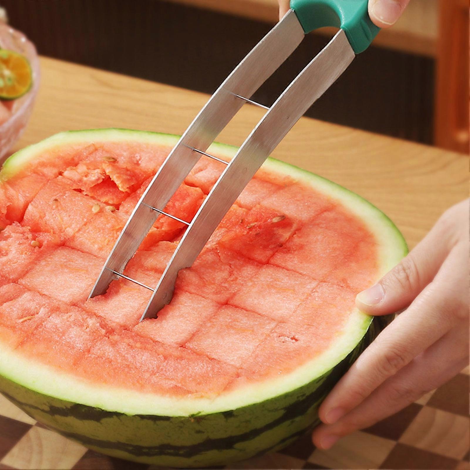 Watermelon Slicer Kitchen Cutter Tool Portable Easy Operation Fruit Slicer for Watermelon and ...