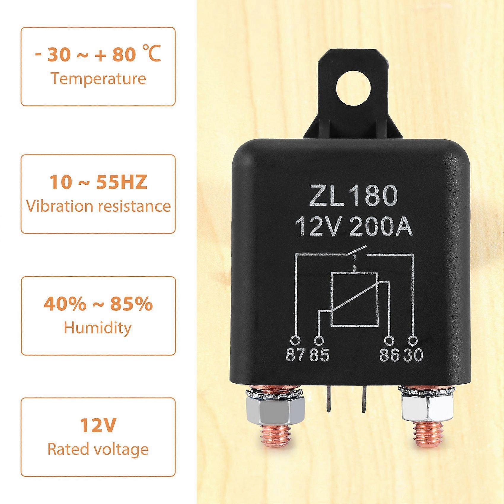 12V 200A Relay Car Truck Engine Automobile Boat Car Heavy Duty Split ...
