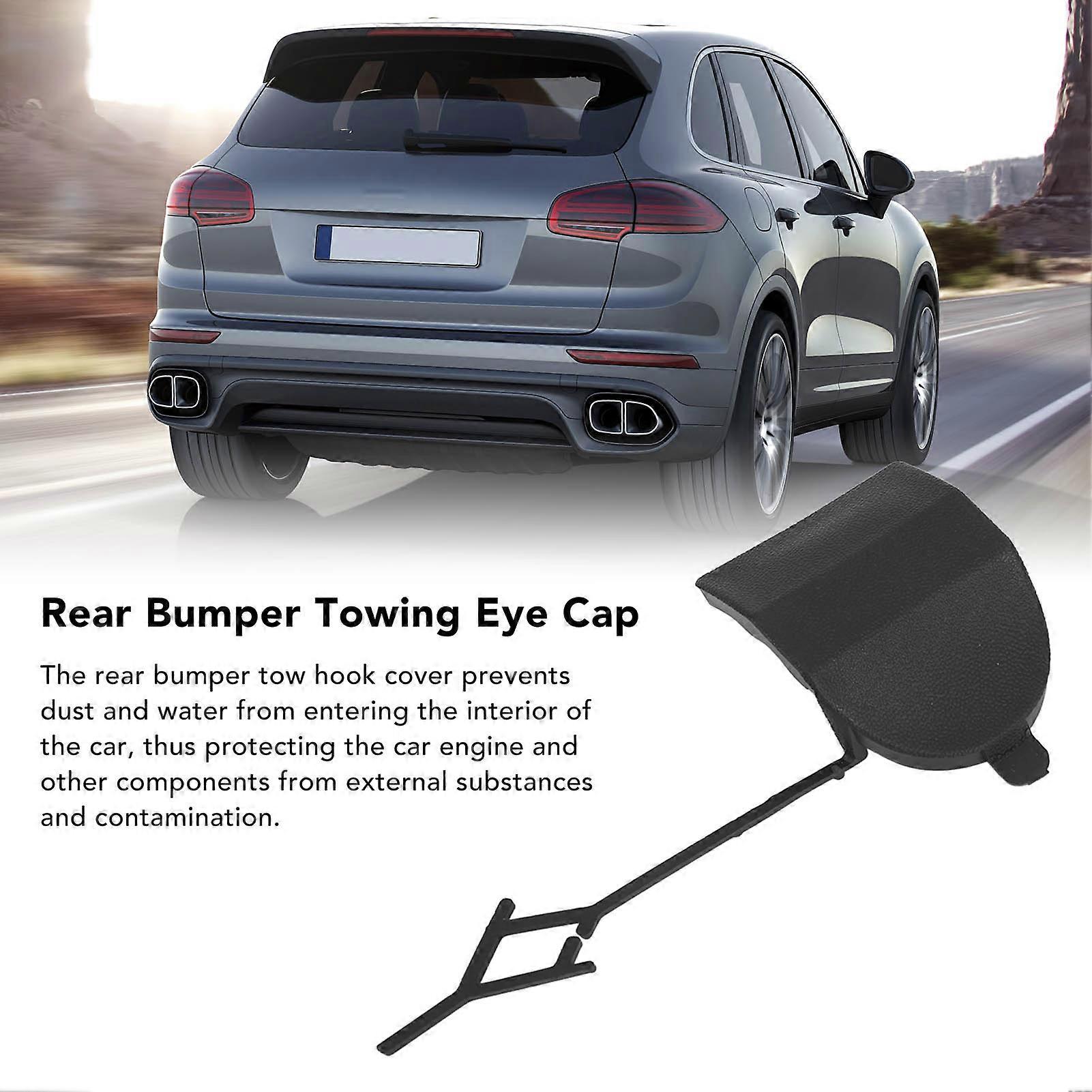 Rear Bumper Tow Hook Cover Black Excellent Sealing Safe Bumper Towing ...