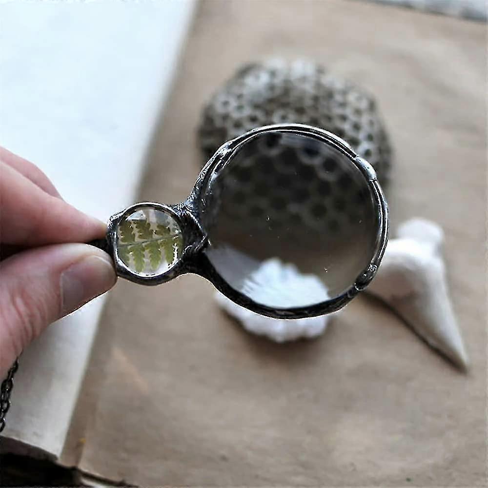 Magnifying Glass Necklace Gift, Reading Magnifying Glass Pendant ...