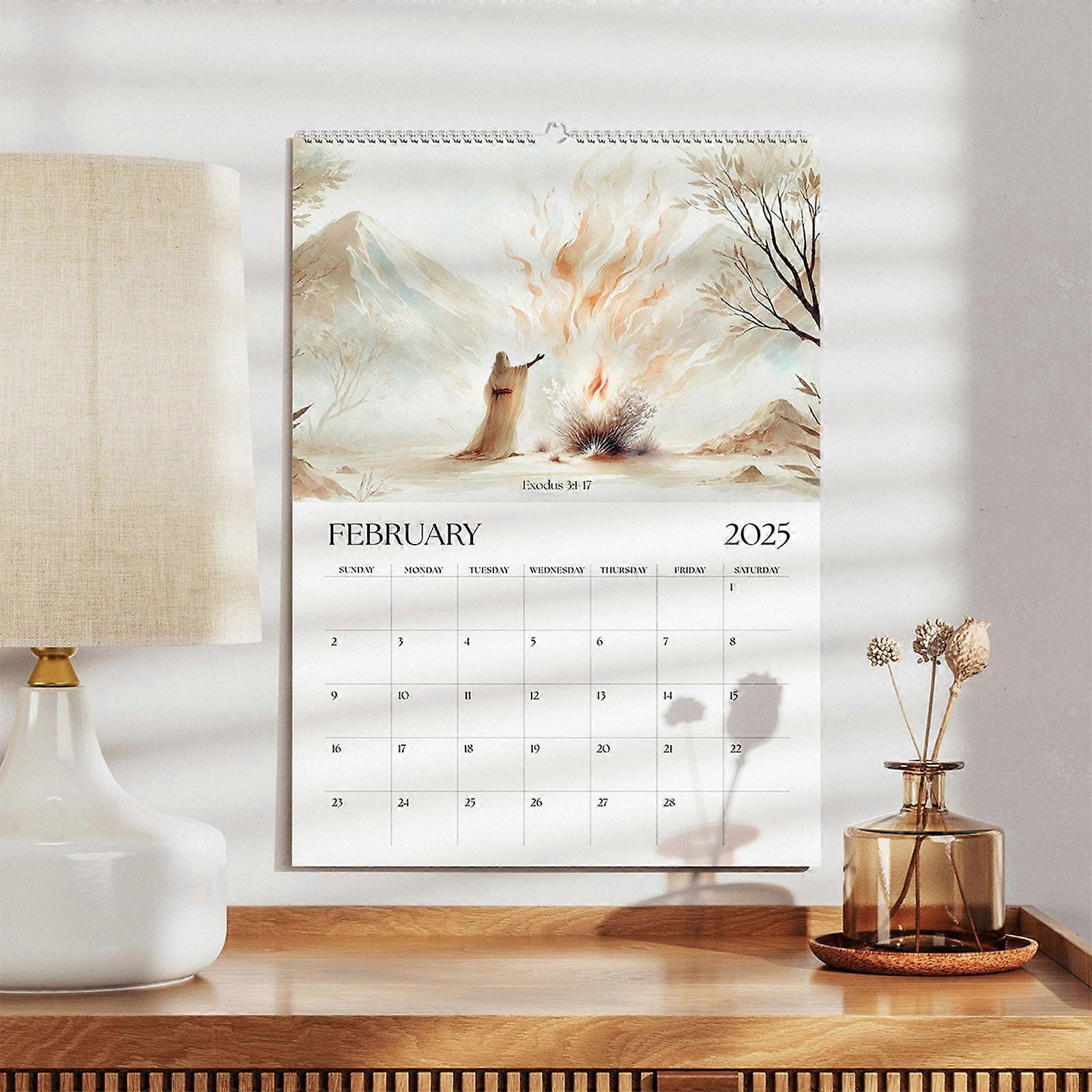 Jesus Christ Calendar 2025 Christian Faith Jesus Monthly Wall Calendar ...
