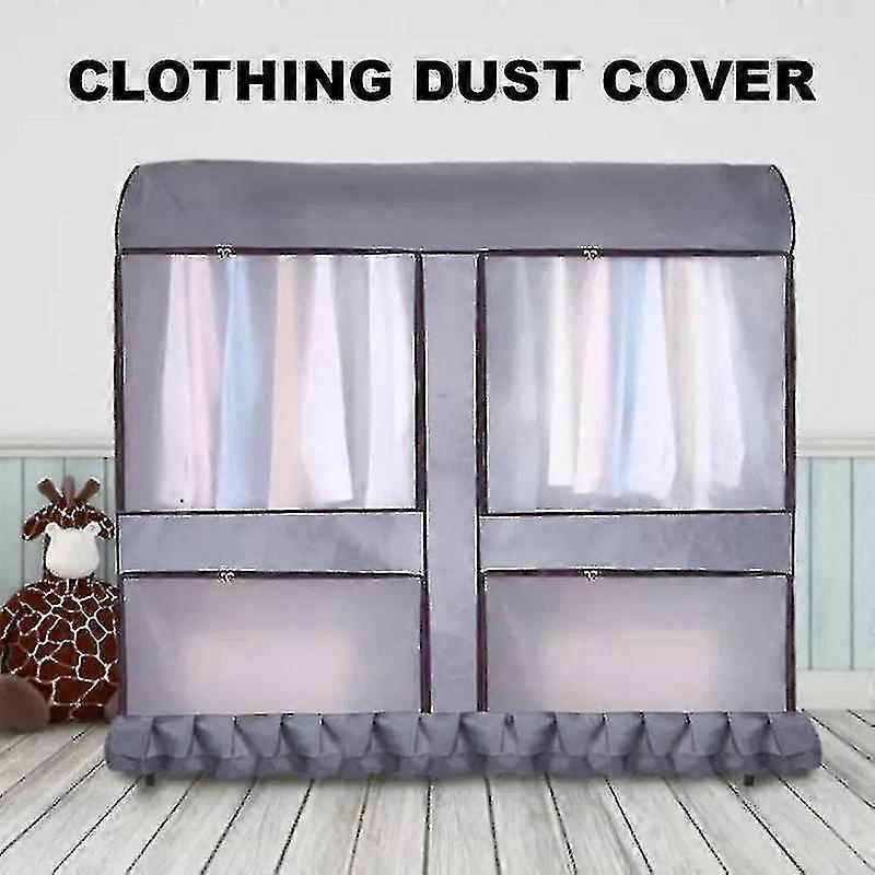 Dustproof Garment Rack Cover Large Capacity Clothing Rack Protector ...