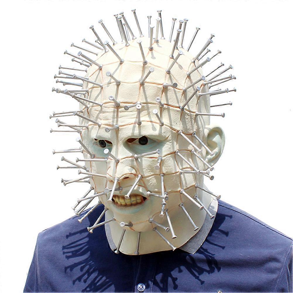 Men's Monster Horror Hellraiser Pinhead Mask Halloween Costume ...