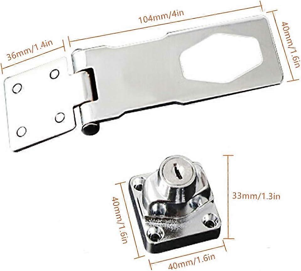 Key Lock Latch with Built-in Lock, Self-Locking Door Catch for Door ...