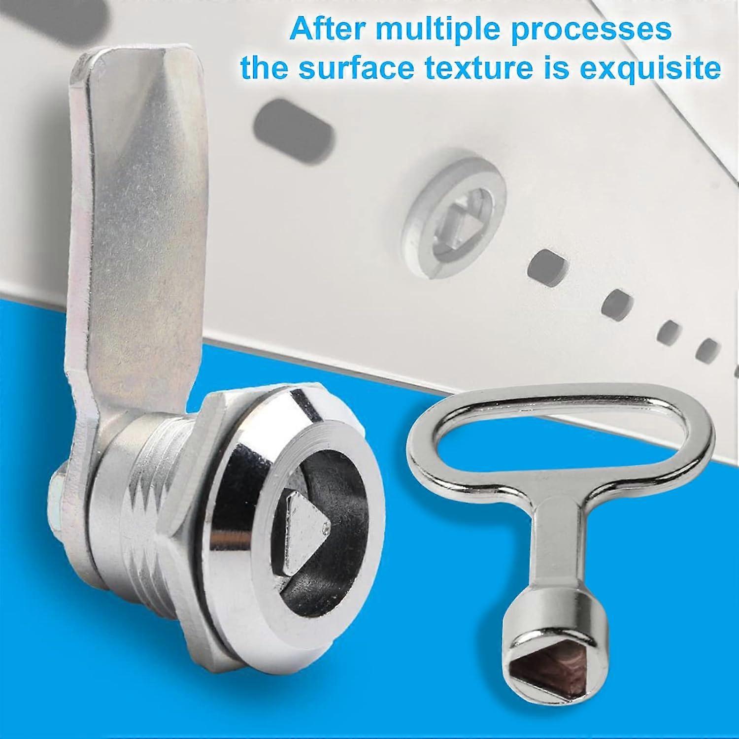 Set Mailbox Lock 20mm Furniture Lock Socket Lock with Triangular Key ...