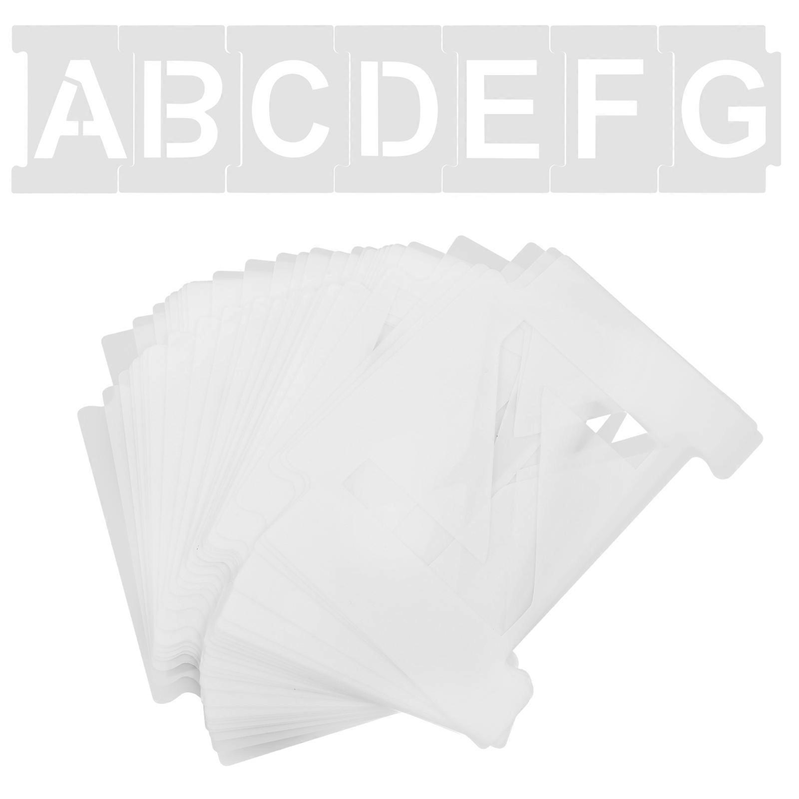 26pcs Reusable Letters Stencil Alphabet Templates Kids Painting ...