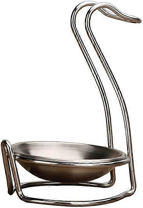 Soup Spoon Rest Holder Swan Shapes Stainless Steel Vertical Saving Soup ...