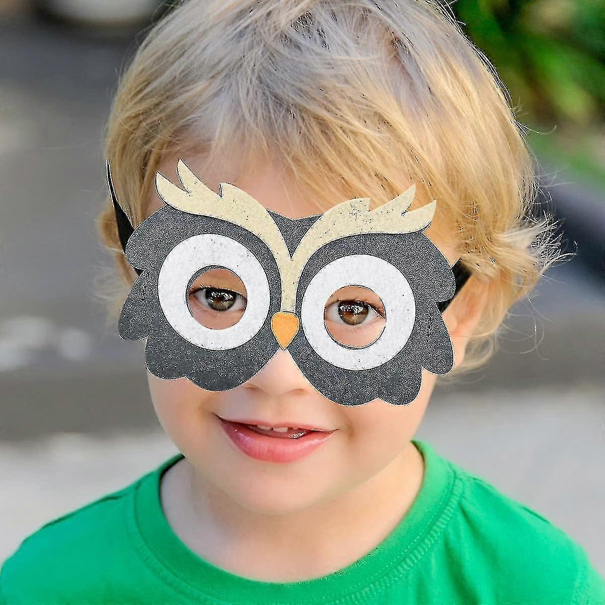 12 Piece Animal Felt Masks Animals Costume Party Favors For Kids Jungle ...